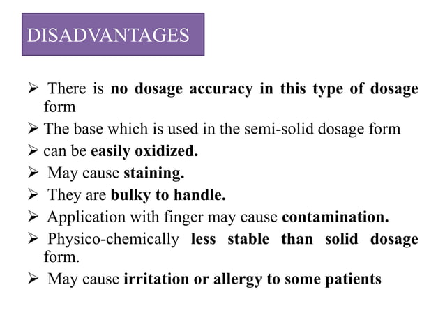 Semi solid dosage forms | PPTX