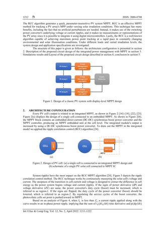 Integrated energy management converter based on maximum power point tracking for photovoltaic ...
