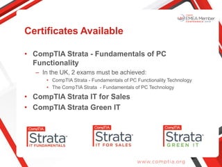 EMEA10: Implementing CompTIA Strata Fundamentals Into Your Curriculum | PDF
