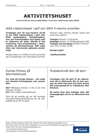 Talent Focus Week IKEA Sweden | PDF