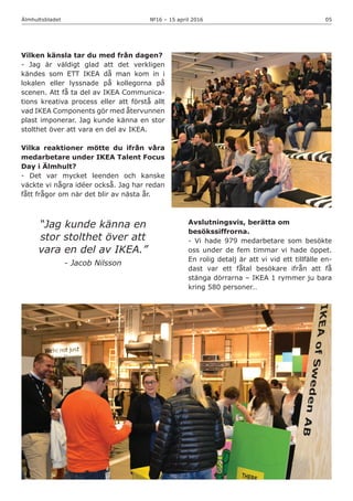 Talent Focus Week IKEA Sweden | PDF