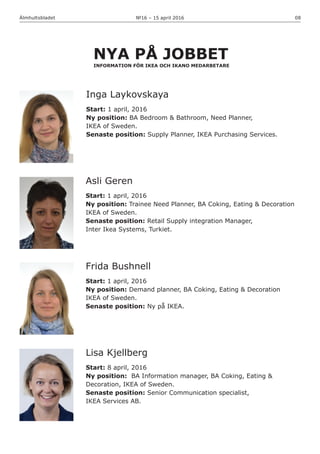 Talent Focus Week IKEA Sweden | PDF