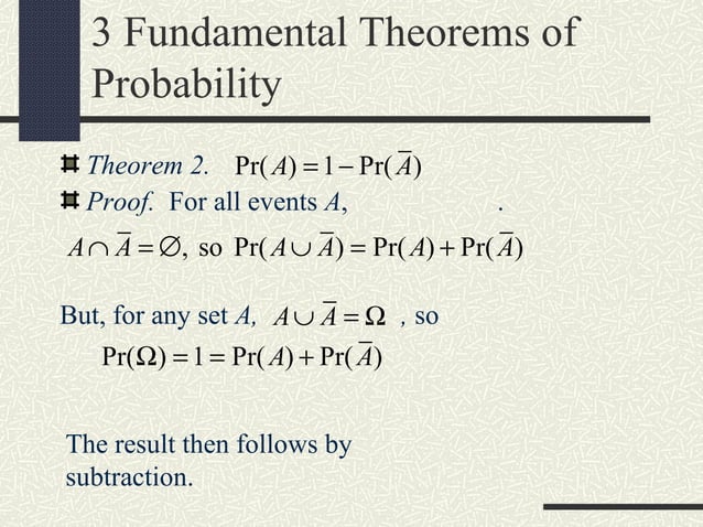1616 probability-the foundation of probability theory | PPT