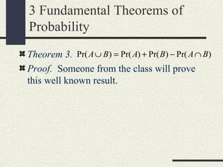 1616 probability-the foundation of probability theory | PPT