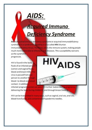 Aids project | DOCX
