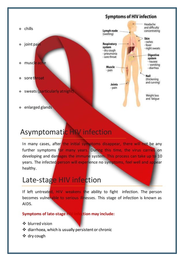 Aids project | DOCX | Infectious Diseases | Diseases and Conditions