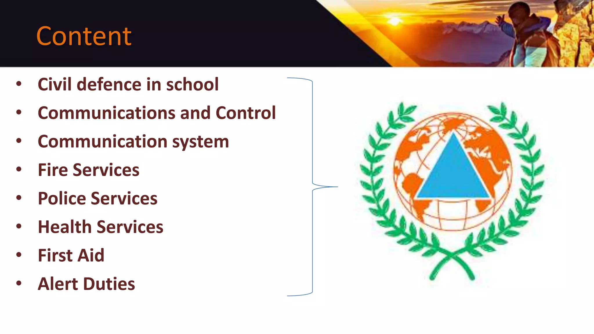 Civil defence in school | PPTX
