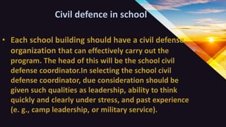 Civil defence in school | PPTX