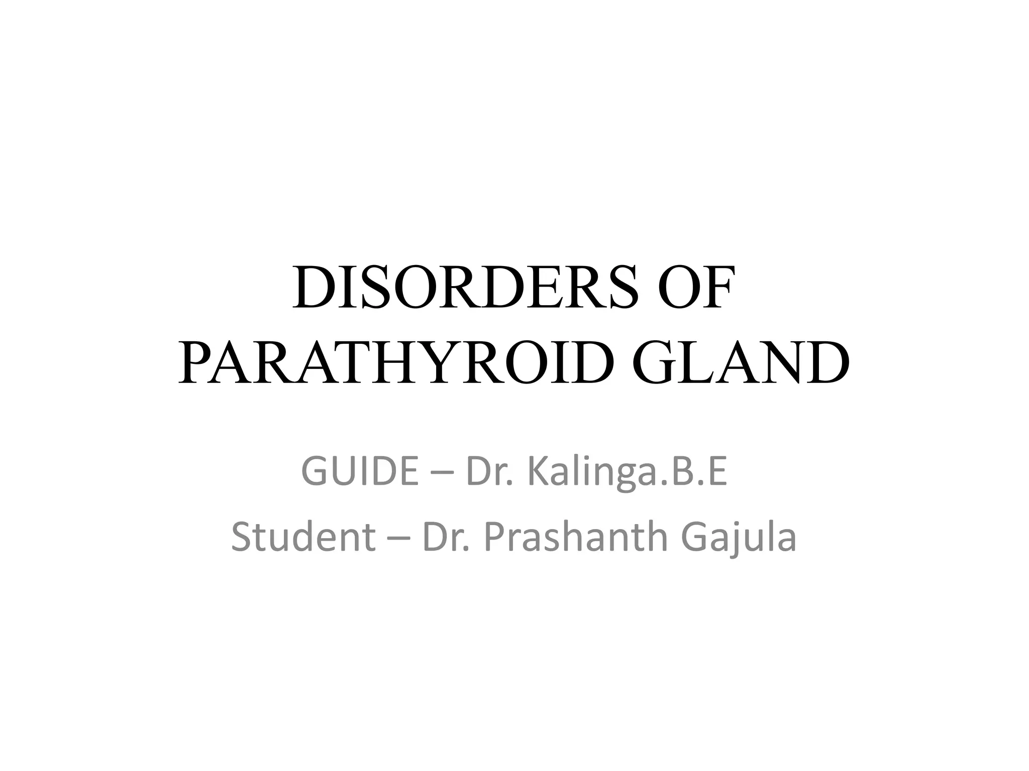 Ppt Parathyroid Gland Digital Laboratory Powerpoint