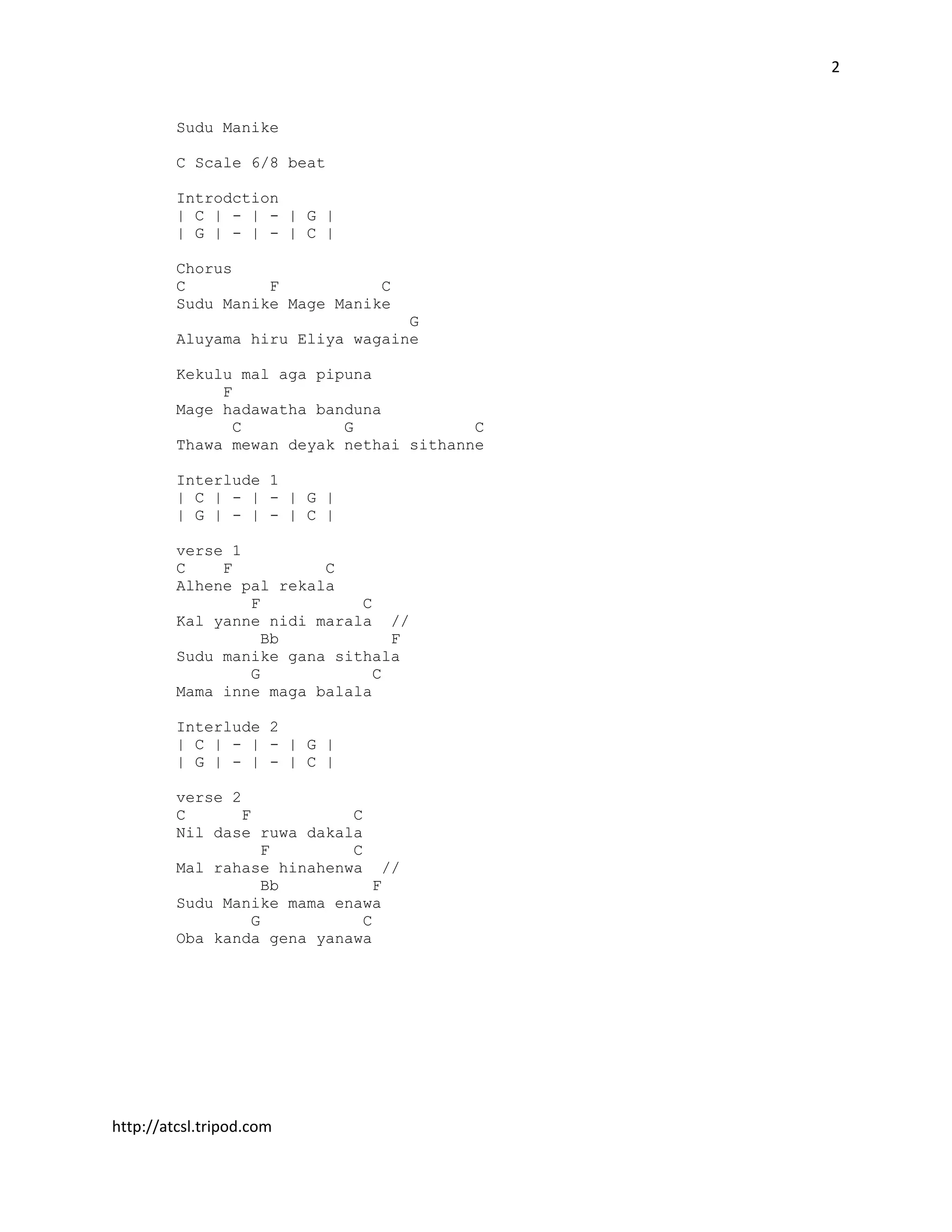 16168447 singhala-guitar-song-chords | PDF