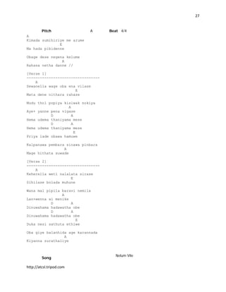 16168447 singhala-guitar-song-chords | PDF
