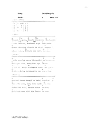 16168447 singhala-guitar-song-chords | PDF