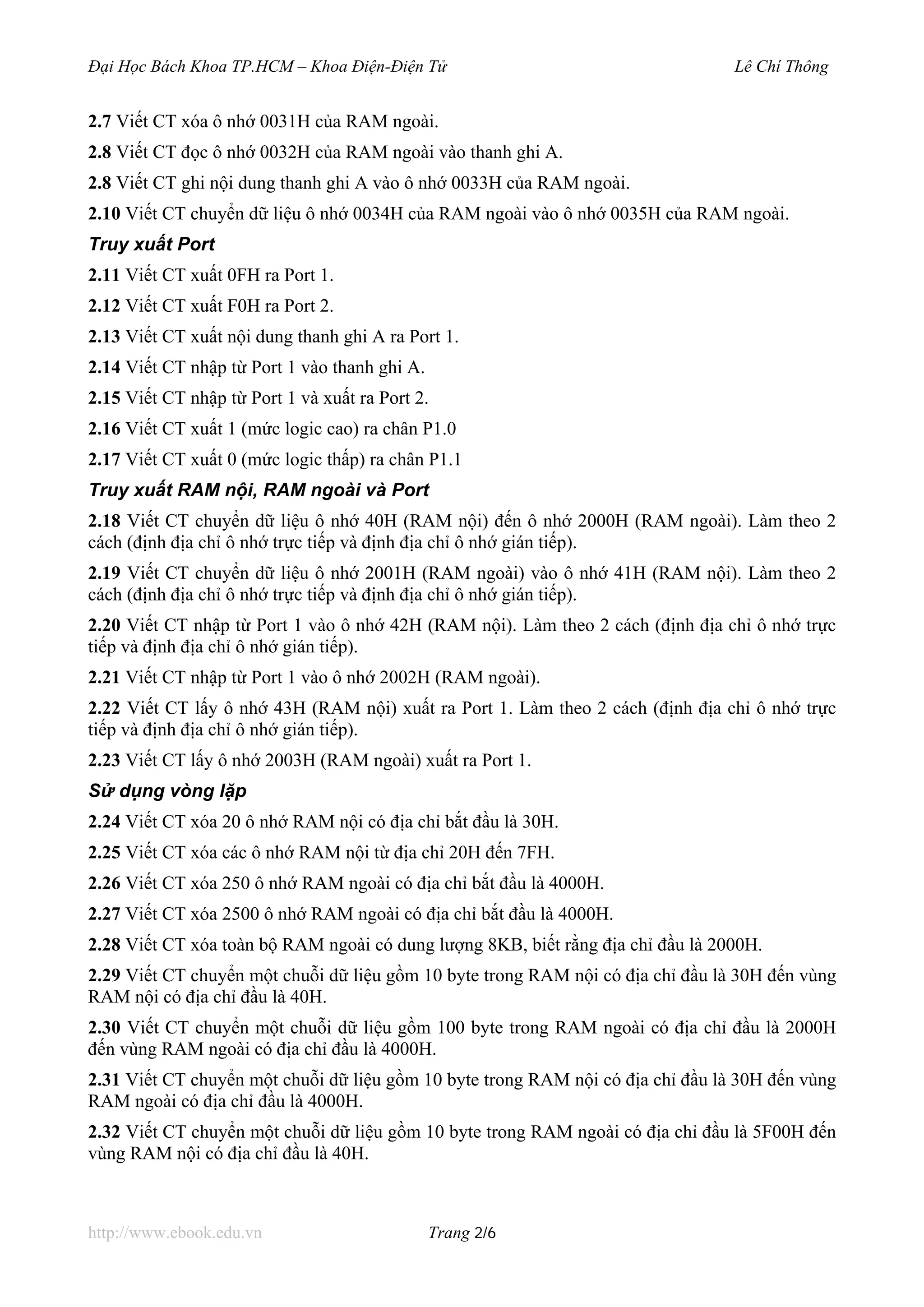 1616 bai tap_vxl | PDF