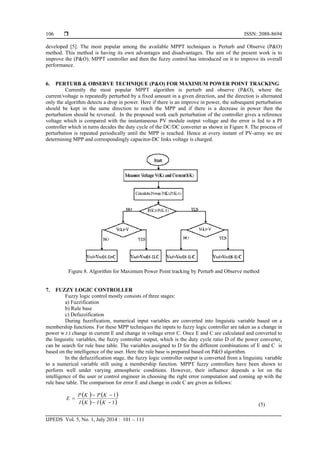 Improvement of Power Quality using Fuzzy Logic Controller in Grid Connected Photovoltaic Cell ...