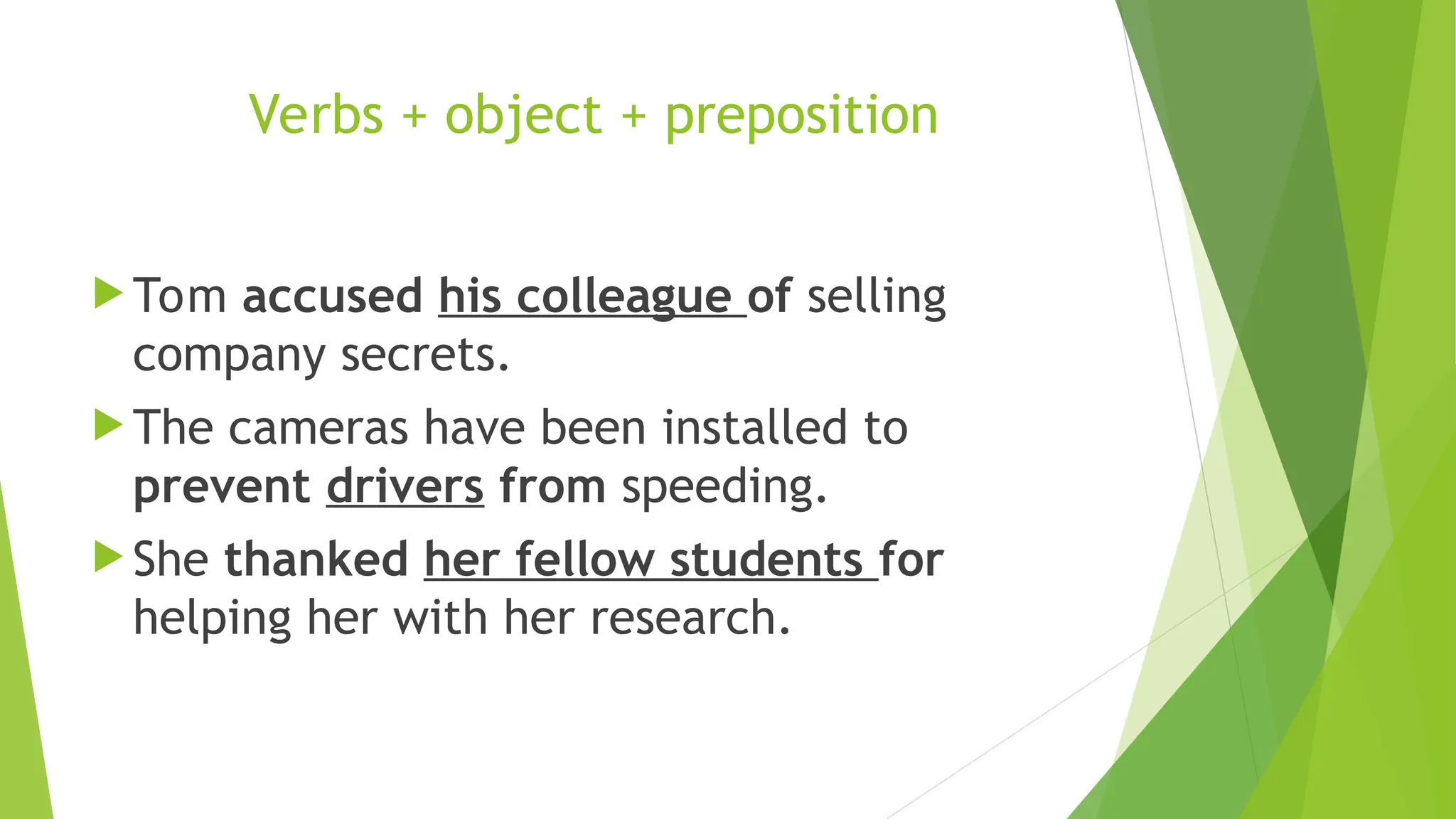 prepositional verbs. 2º Bachillerato (do, take, give) | PPT