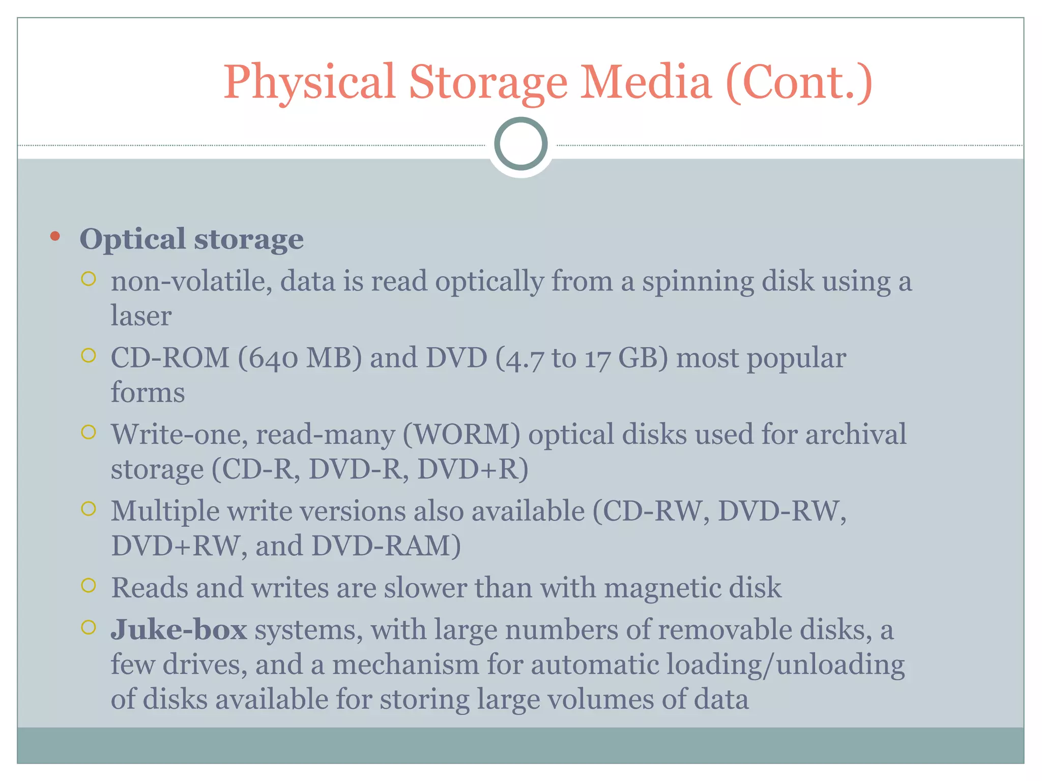 storage & file strucure in dbms | PPT