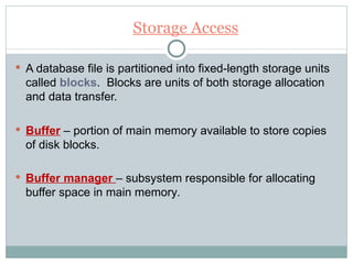 storage & file strucure in dbms | PPT