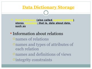 storage & file strucure in dbms | PPT