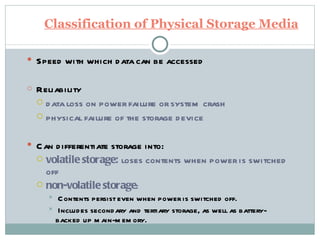 storage & file strucure in dbms | PPT