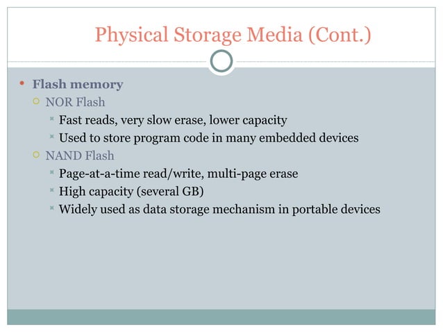 storage & file strucure in dbms | PPT