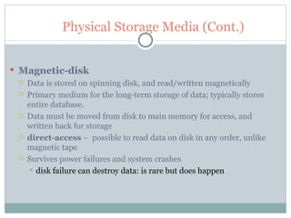storage & file strucure in dbms | PPT