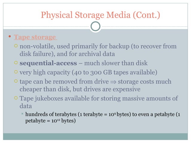 storage & file strucure in dbms | PPT