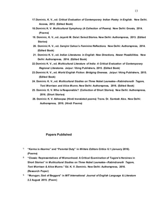 Dr. K. V. DOMINIC'S RESUME--UPDATED | DOCX