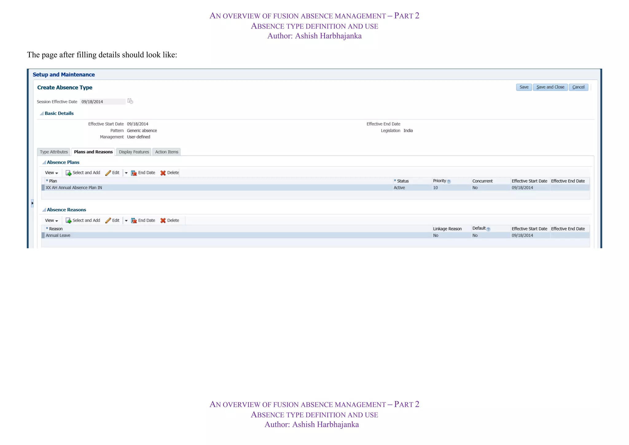 An Overview of Fusion Absence Management Absence Type Definition and ...