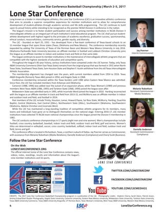 2017 LSC Basketball Championship Program | PDF | College Education ...