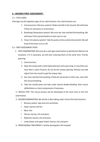 1617 first aids notes | PDF | First Aid | Injuries