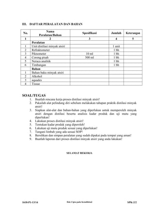 1618 p1-spk-kimia industri | PDF