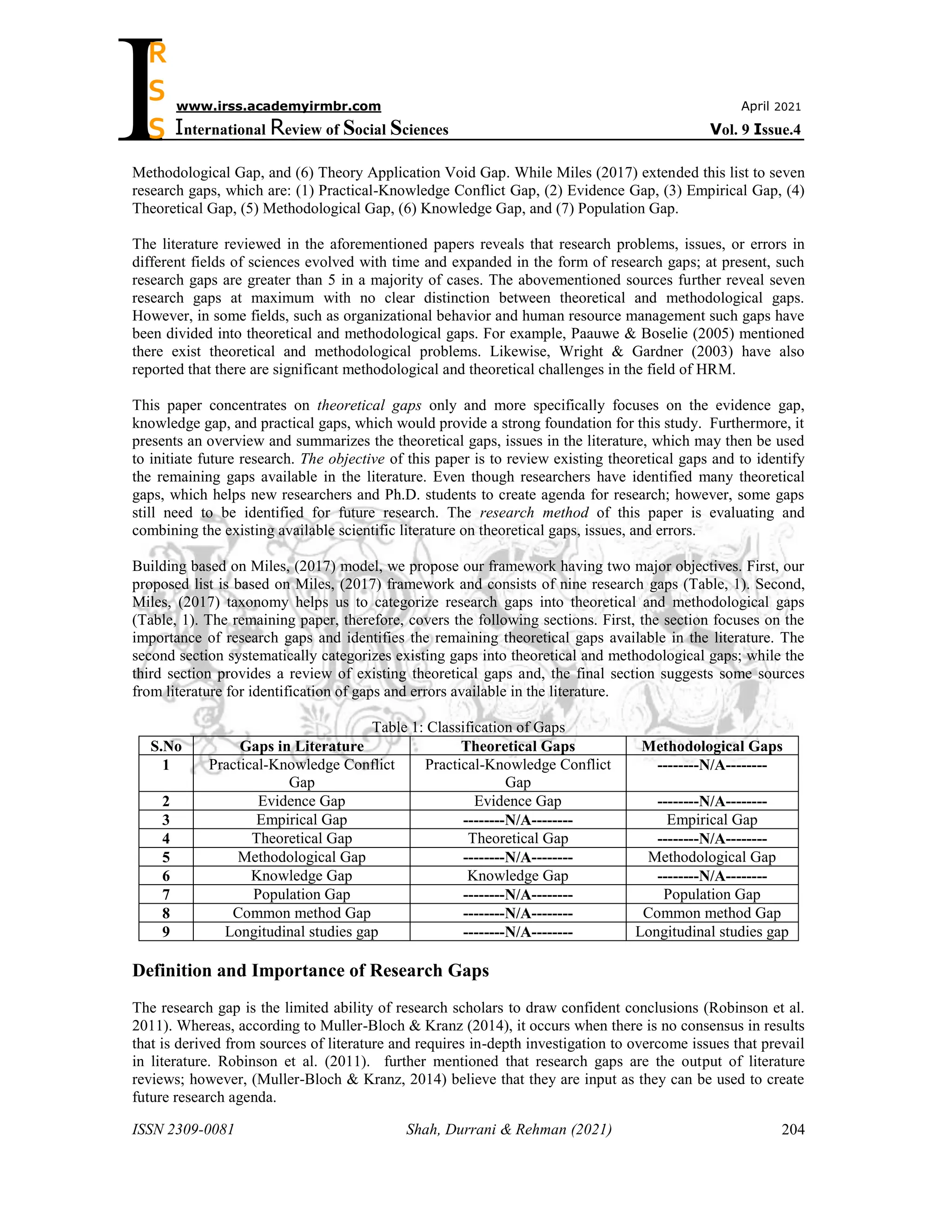 research gap research gap research gap research gap | PDF