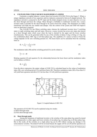 Hysteresis SVM for Coupled Inductor Z Source Diode Clamped 3-Level Inverter Based Grid Connected ...