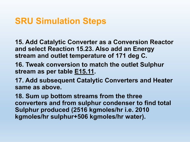 Refinery amine sour water and sulfur recovery unit SRU HYSYS.pdf