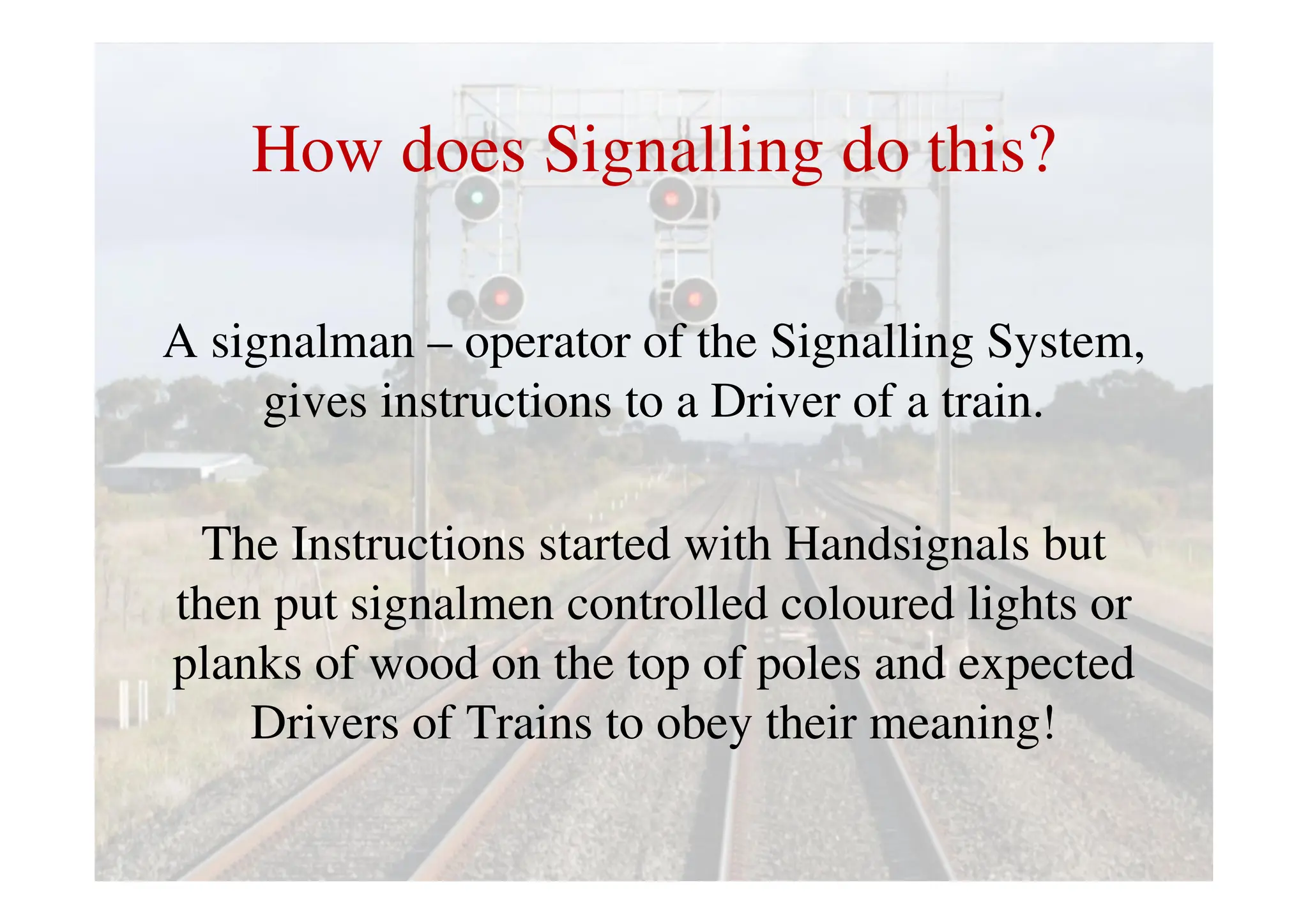 SIGNALLING PRINCIPLES HOW R U GUYS ITS ALL ABOUT | PDF
