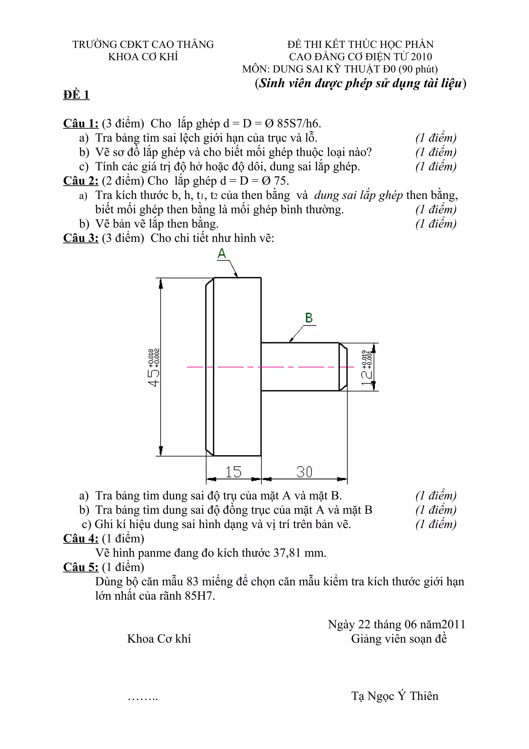 ĐỀ THI VÀ ĐÁP ÁN DUNG SAI | DOC