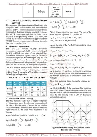 Electric Vehicle Driven by Solar PV Batteries and Regenerative Brakes ...