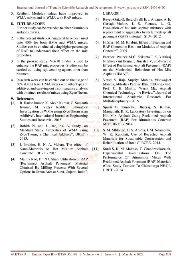 Experimental Investigation on Effect the Warm Mix Asphalt WMA Using ...