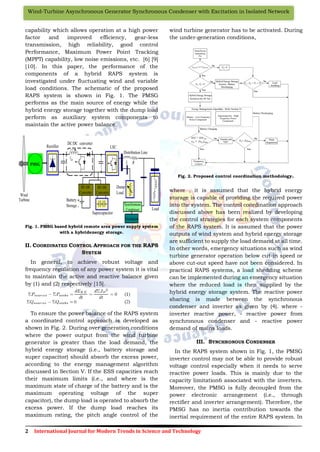 Wind-Turbine Asynchronous Generator Synchronous Condenser with Excitation in Isolated Network | PDF