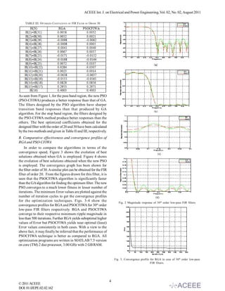 FIR Filter Design using Particle Swarm Optimization with Constriction Factor and Inertia Weight ...
