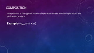 Relational Algebra Introduction | PPT