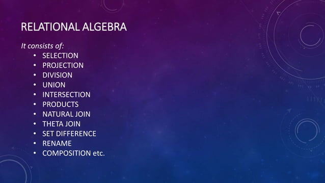 Relational Algebra Introduction | PPT
