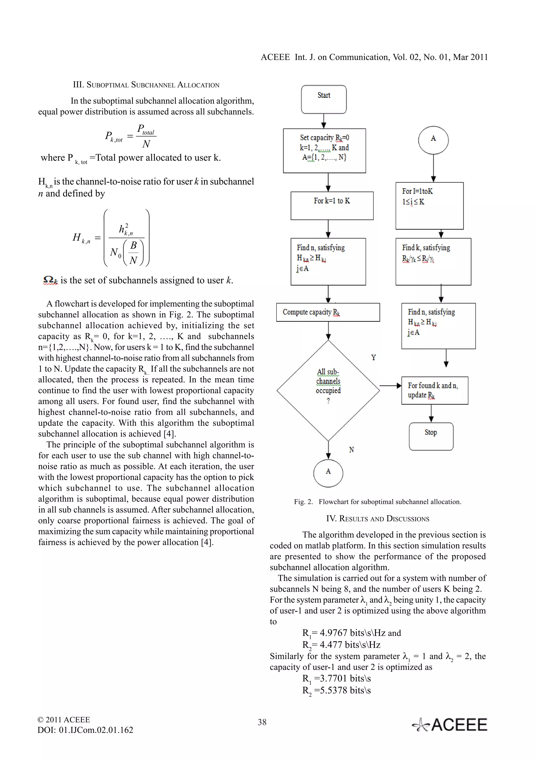 Dynamic Sub-Channel Allocation in Multiuser OFDM Systems to Achieve Variable Data Rate | PDF