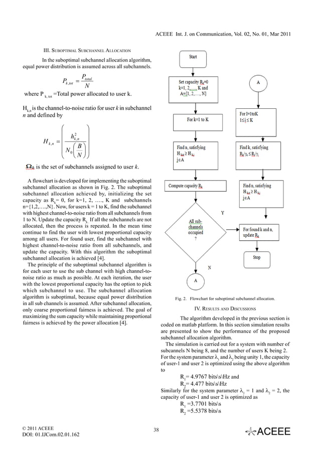 Dynamic Sub-Channel Allocation in Multiuser OFDM Systems to Achieve Variable Data Rate | PDF