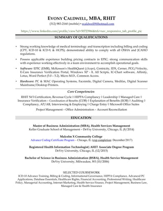E Caldwell Resume February 2017 | DOC