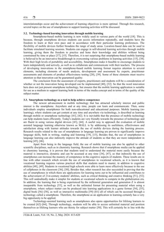 Technology in education through mobile learning application (MLA) and its impact on learning ...