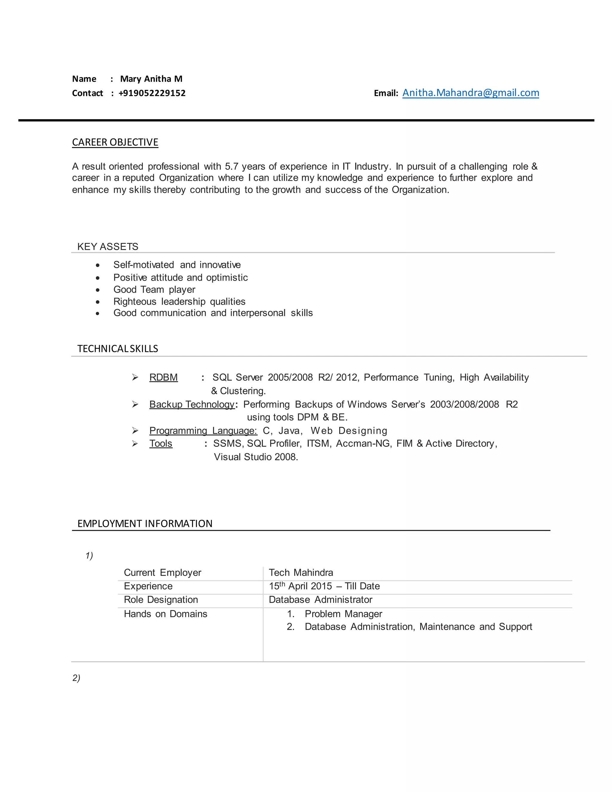 Resume_Ani | PDF
