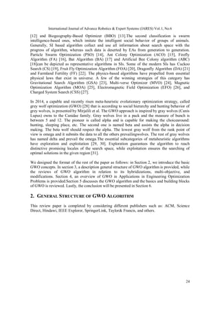 A COMPREHENSIVE SURVEY OF GREY WOLF OPTIMIZER ALGORITHM AND ITS APPLICATION | PDF