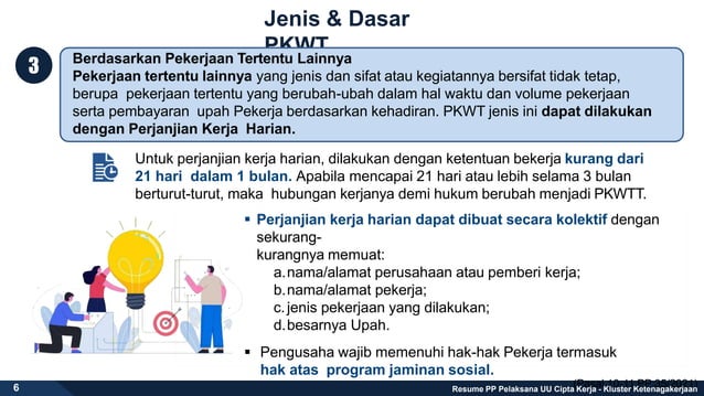 Resume PP UU Cipta Kerja - Klaster Ketenagakerjaan.pptx