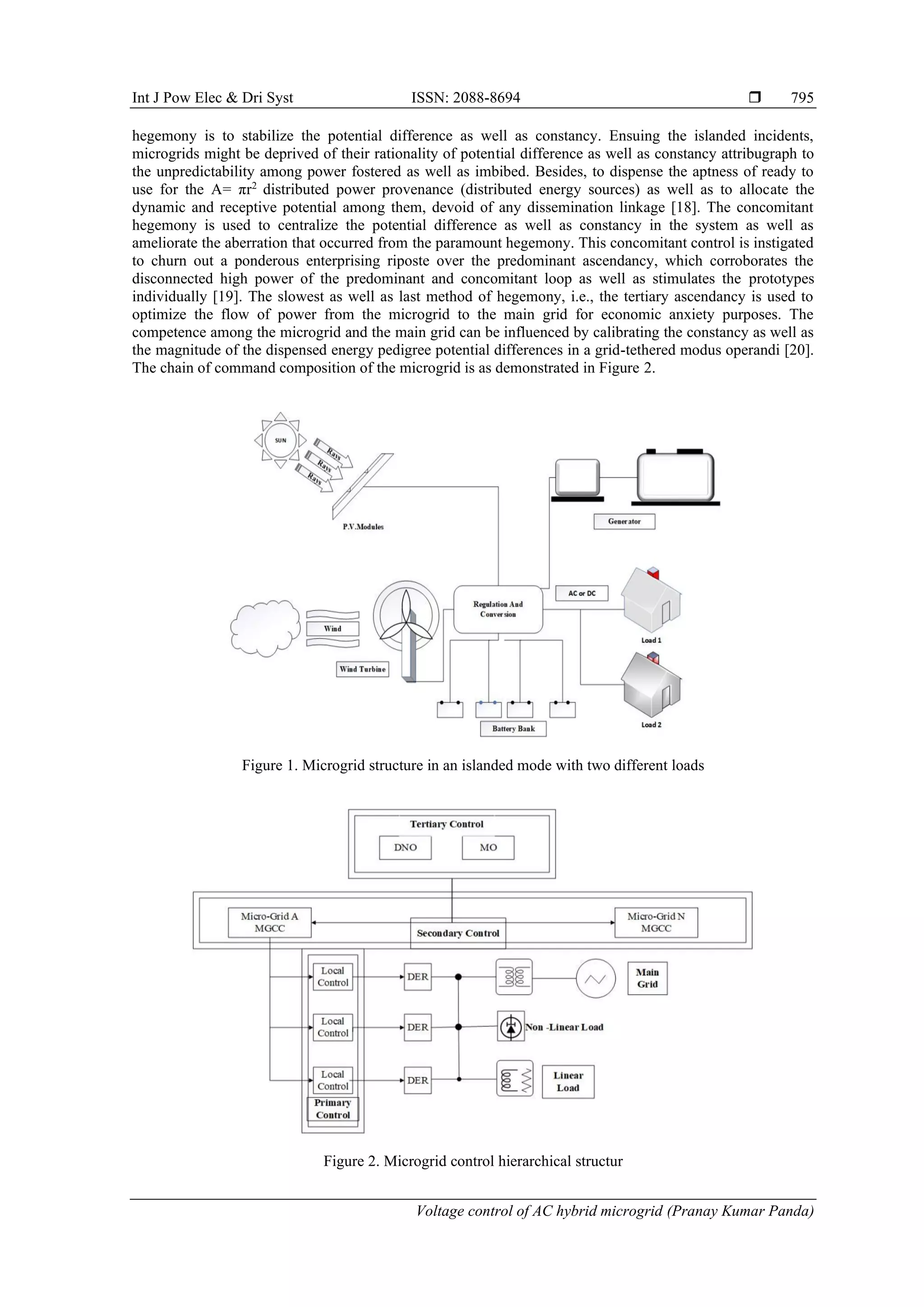 Voltage control of AC hybrid microgrid | PDF